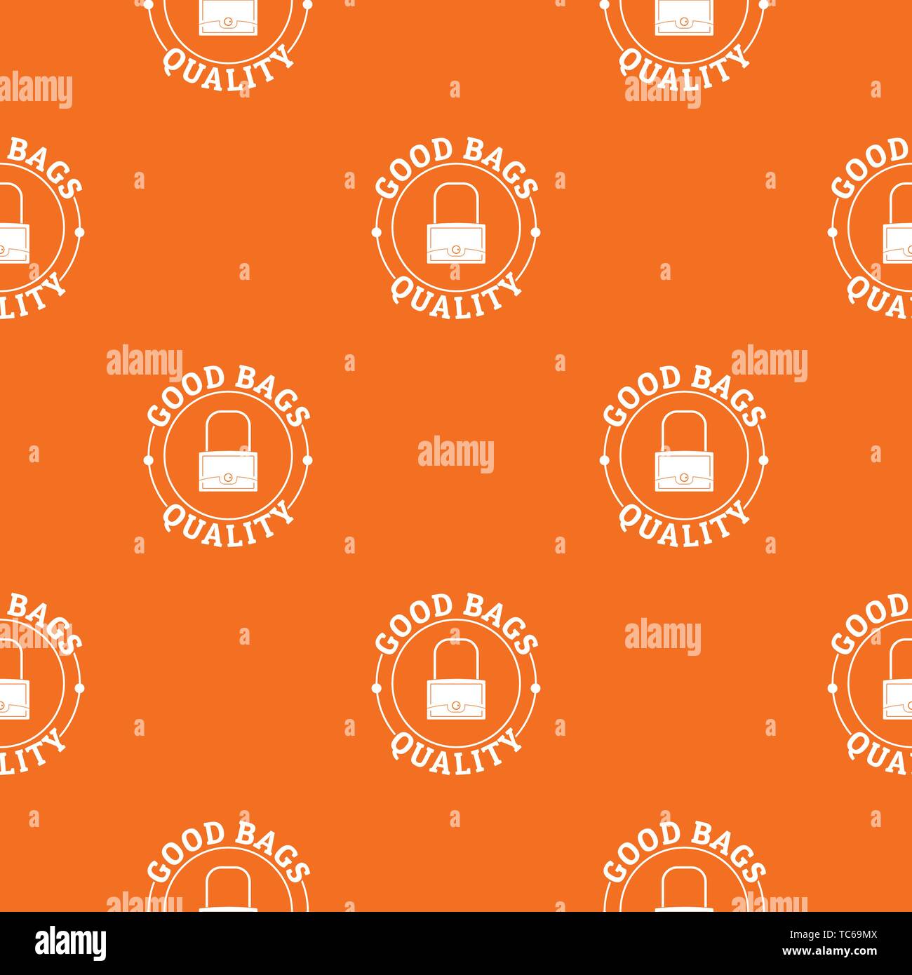 Quality bags pattern vector orange Stock Vector Image & Art - Alamy