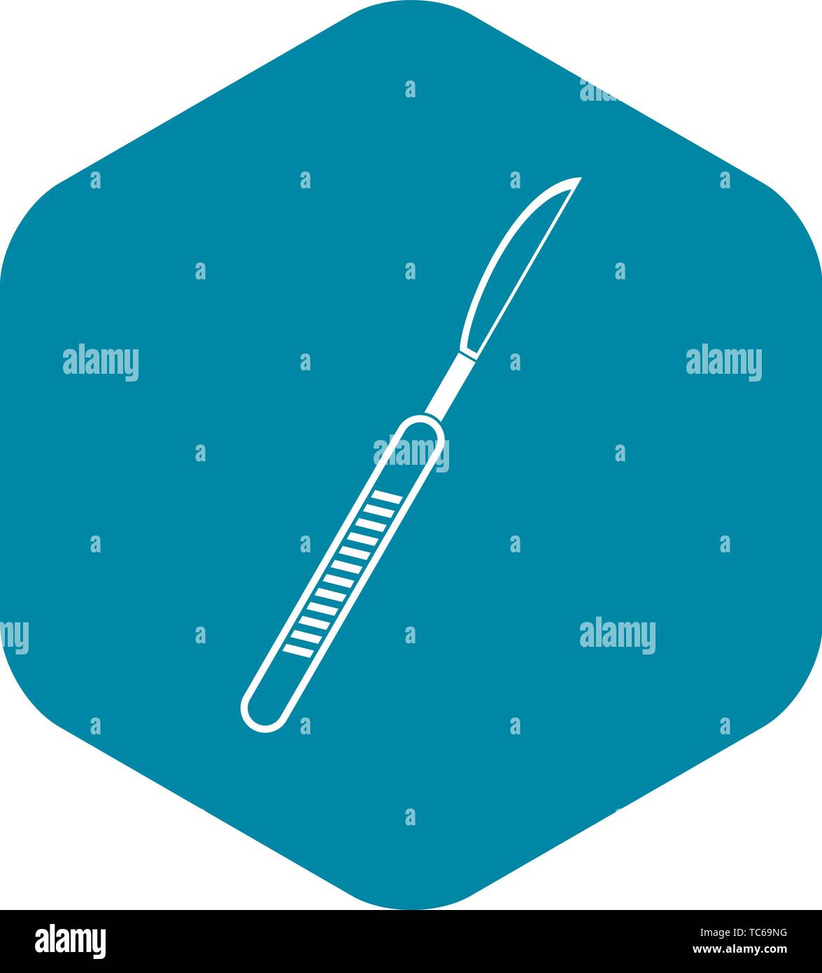 Scalpel icon, simple style Stock Vector Image & Art - Alamy