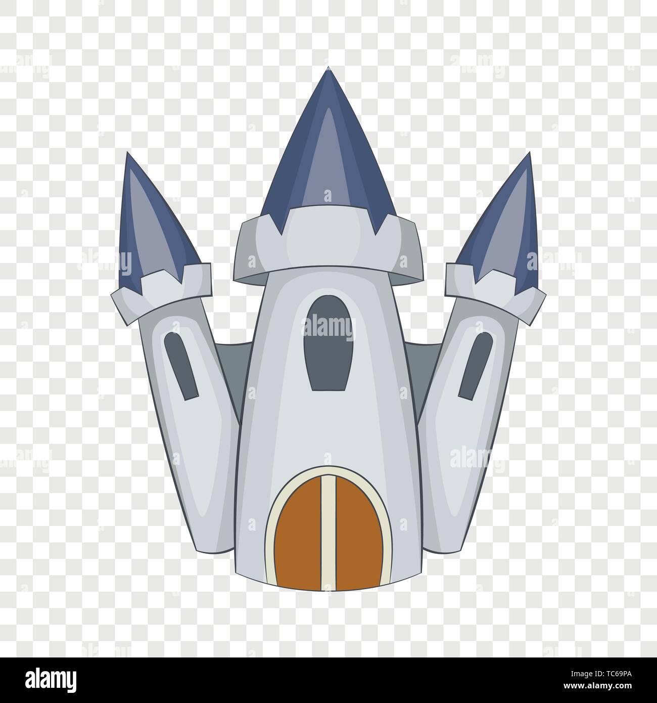 Cute castle icon, cartoon style Stock Vector Image & Art - Alamy