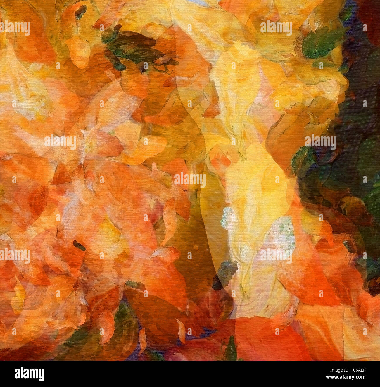 Colorful Hot Abstract Painting. 3D rendering Stock Photo - Alamy