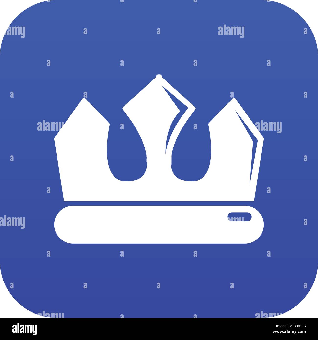 Bronze crown icon blue vector Stock Vector Image & Art - Alamy