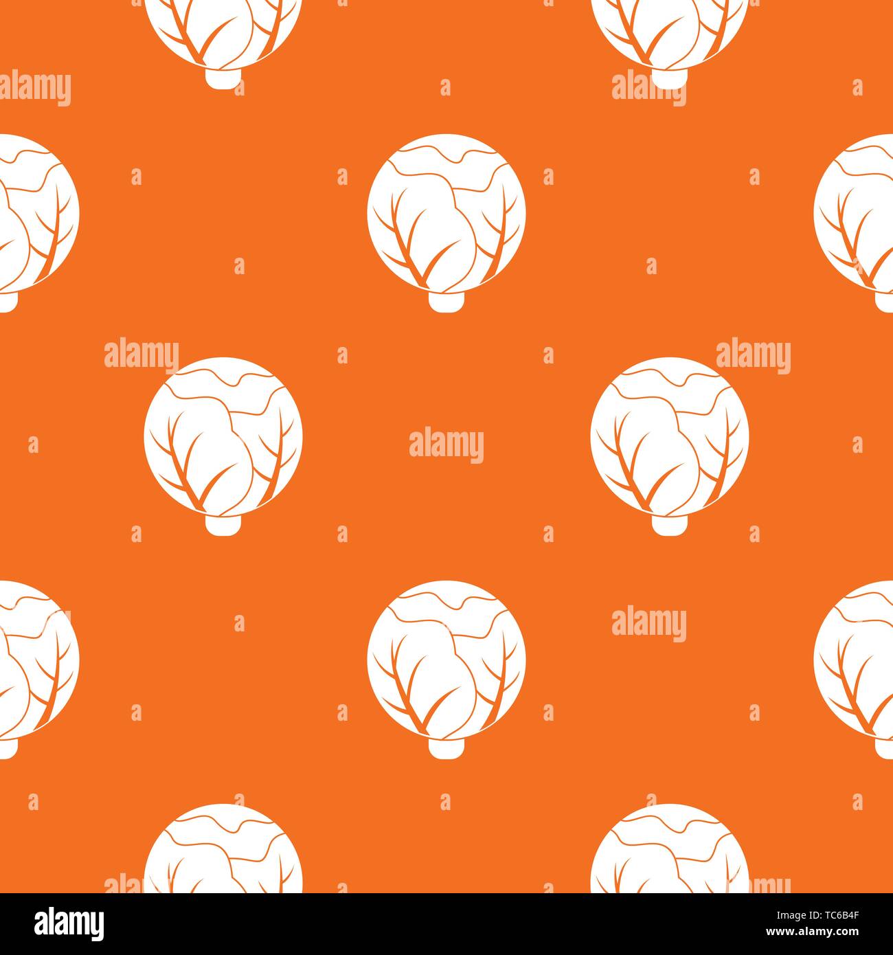 Cabbage pattern vector orange Stock Vector Image & Art - Alamy
