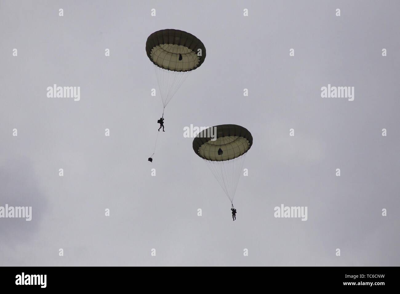 Sannerville, Normandy, France, 5th June 2019. Hundreds of French ...