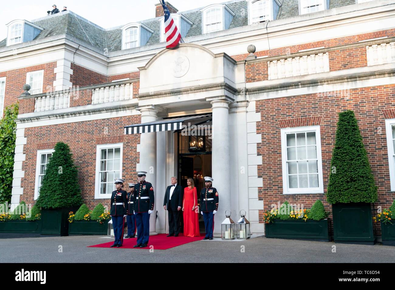 London, UK. 04th June, 2019. U.S President Donald Trump and First Lady ...