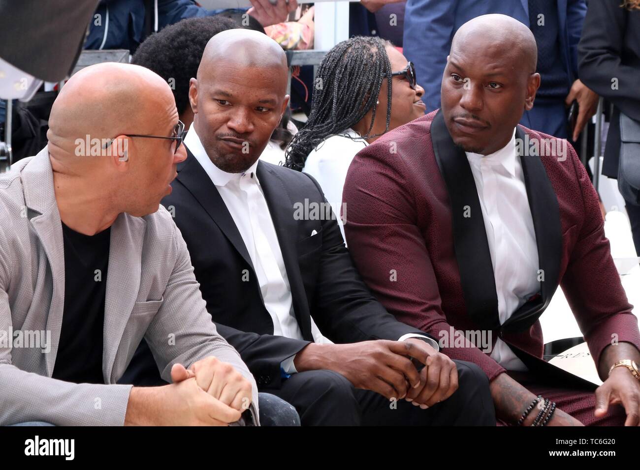 Los Angeles, CA, USA. 28th May, 2019. Vin Diesel, Jamie Foxx, Tyrese ...