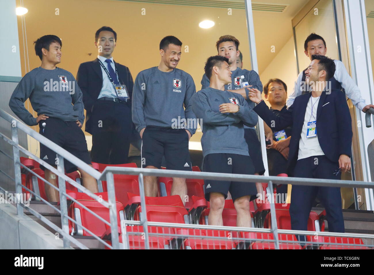(L-R) Takefusa Kubo, Shinji Okazaki, Eiji Kawashima, Maya Yoshida (JPN ...
