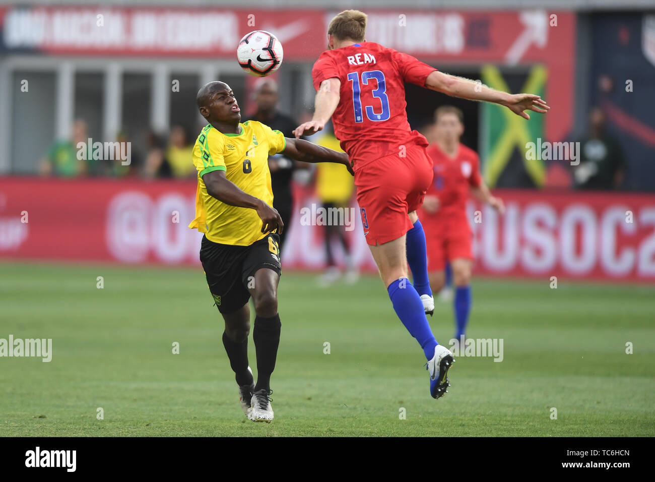 Washington, DC, USA. 5th June, 2019. DEVER ORGILL (6) and TIM REAM (13 ...