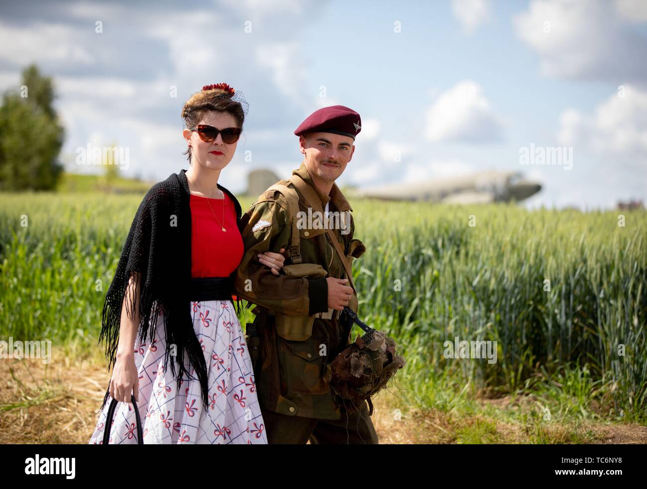 Merville, France. 06th June, 2019. On the 75th anniversary of the ...