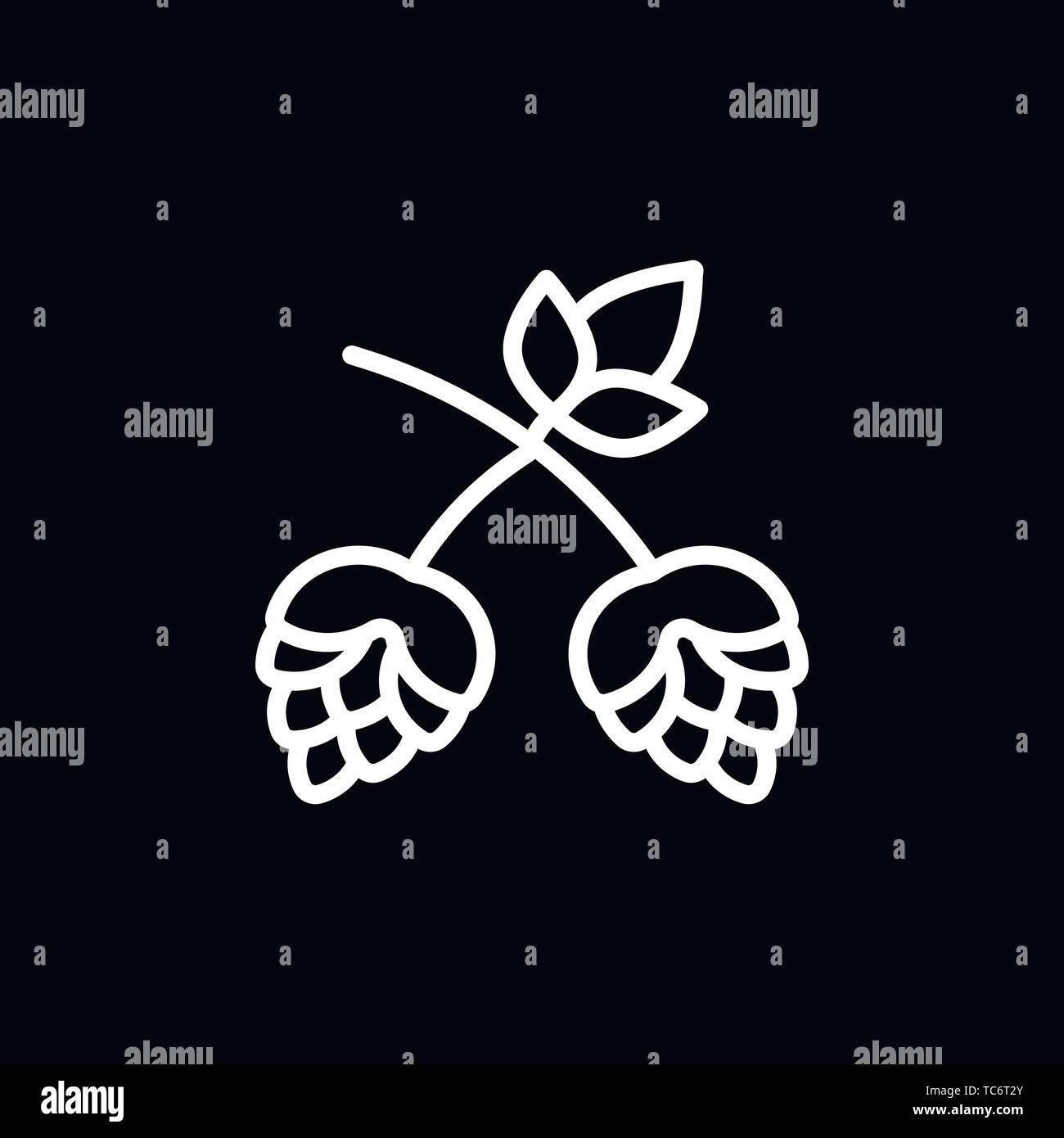 Hop icon logo, vector sign symbol for design Stock Vector Image & Art ...