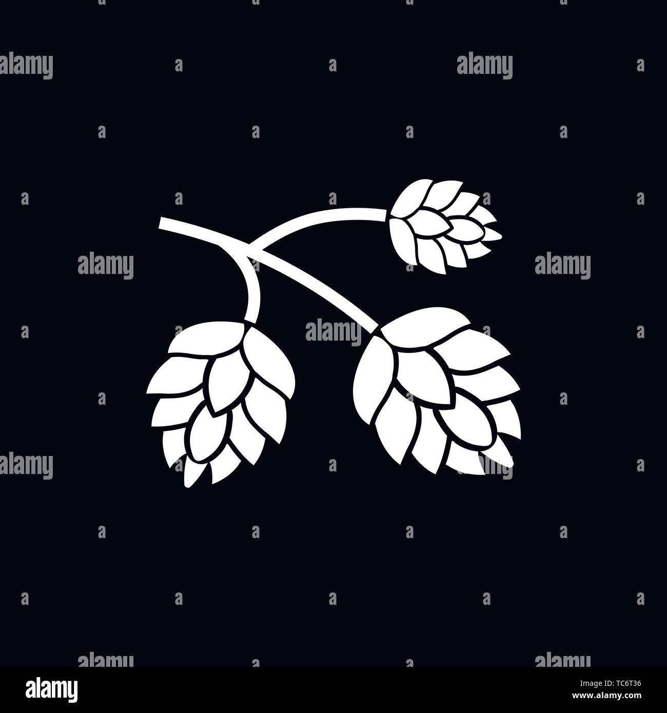 Hop icon logo, vector sign symbol for design Stock Vector Image & Art ...