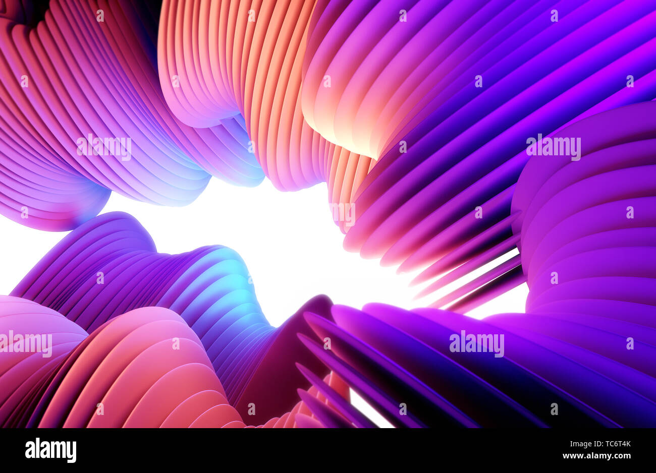 Abstract gradient shapes background design. 3D illustration Stock Photo ...