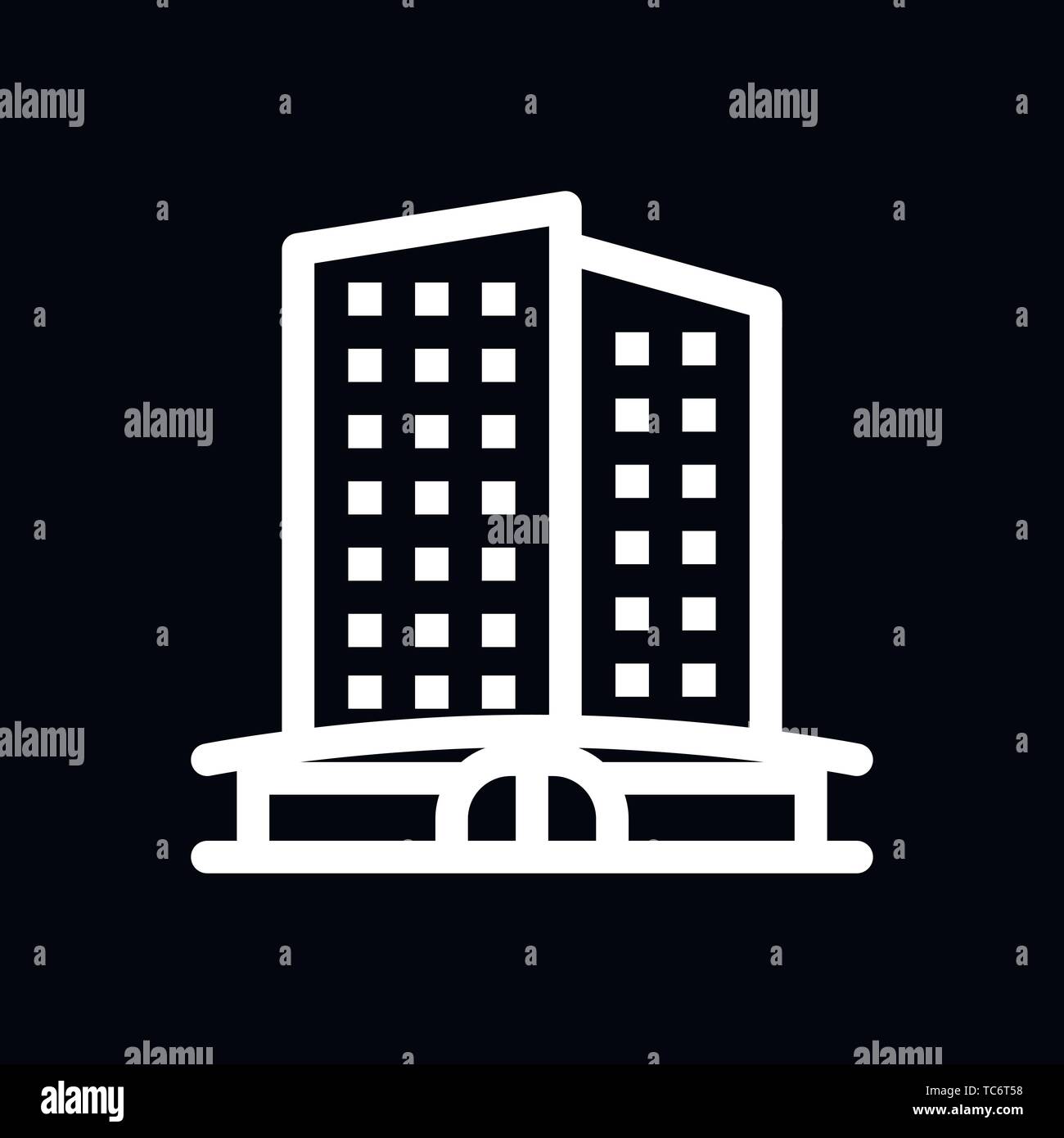 Hotel icon logo, vector sign symbol for design Stock Vector Image & Art ...