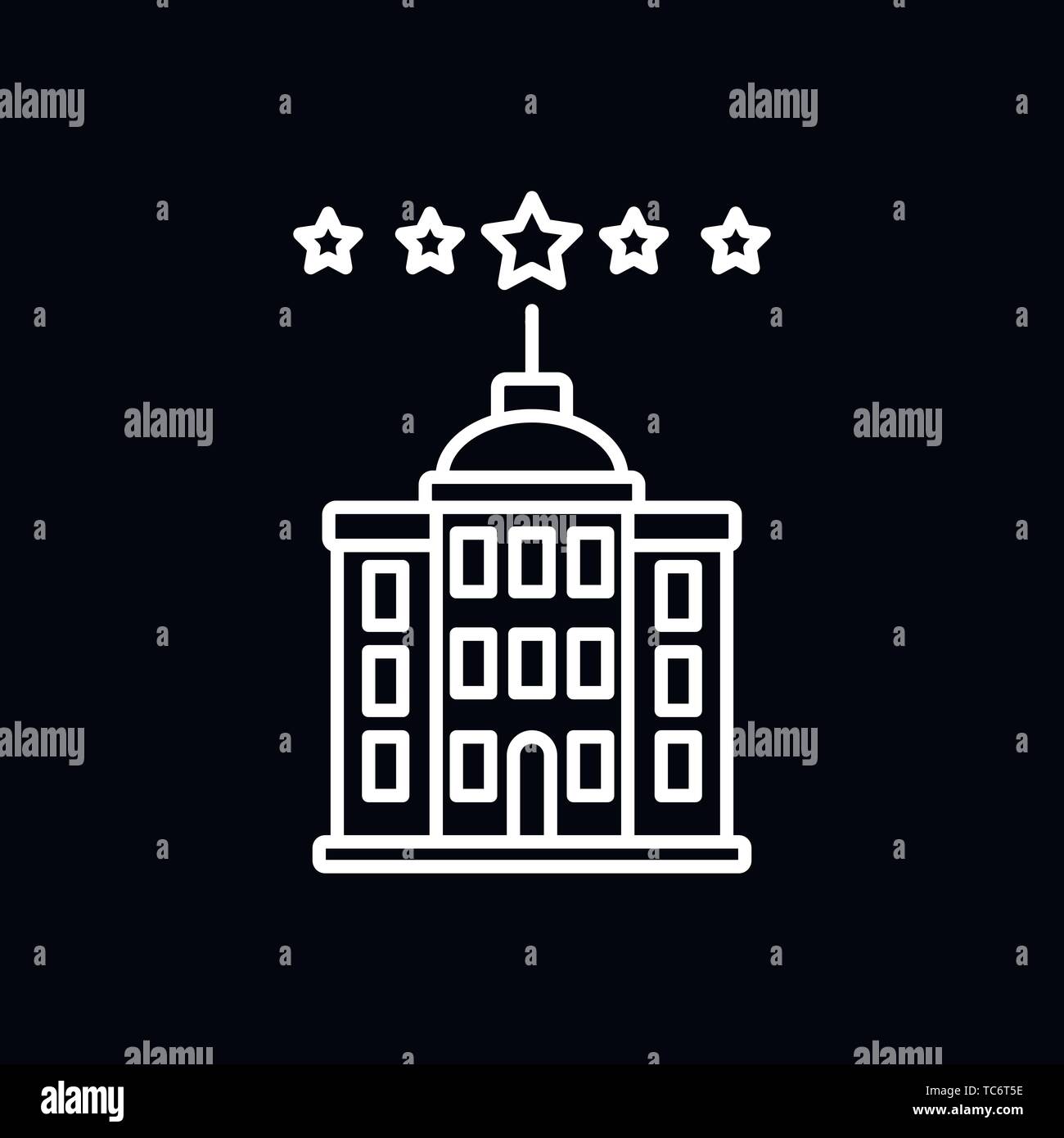 Hotel icon logo, vector sign symbol for design Stock Vector Image & Art ...