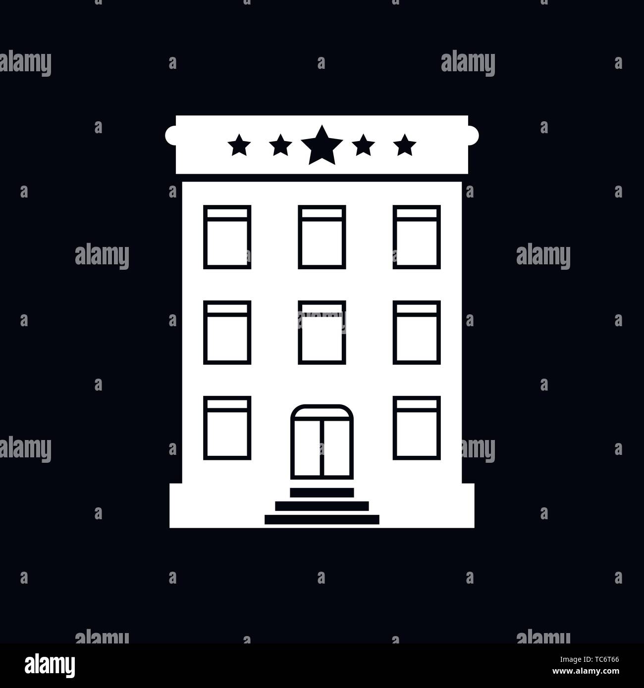 Hotel icon logo, vector sign symbol for design Stock Vector Image & Art ...