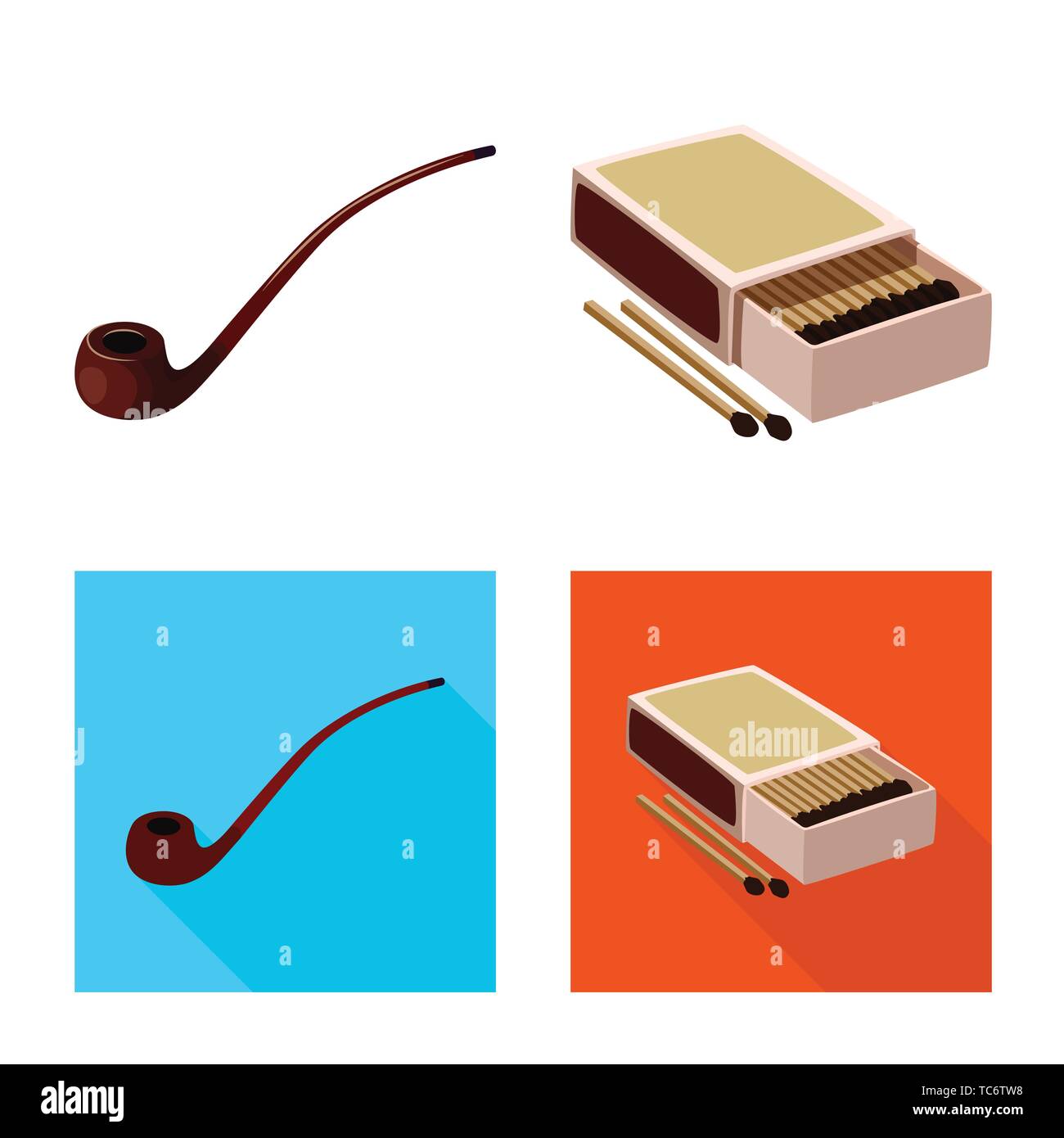 Isolated object of refuse and stop icon. Set of refuse and habit vector ...