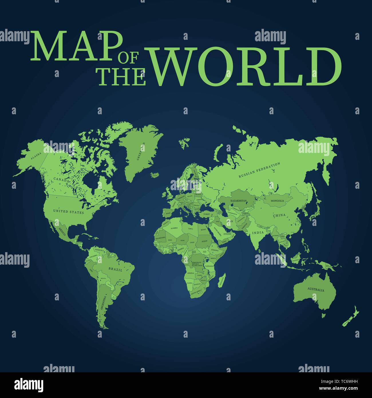 Vector map of the world, ready for laser engraving or cutting. High ...
