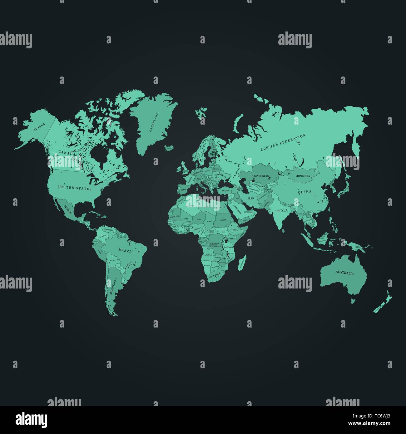 Vector map of the world, ready for laser engraving or cutting. Diy ...