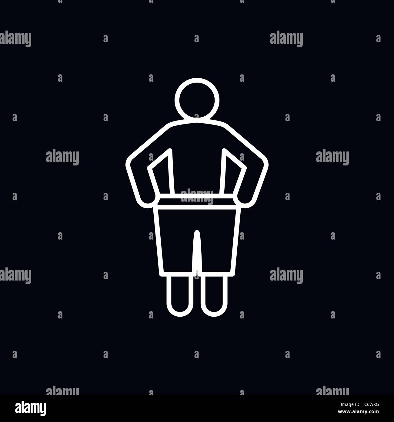 Weight loss icon logo, vector sign symbol for design Stock Vector Image ...