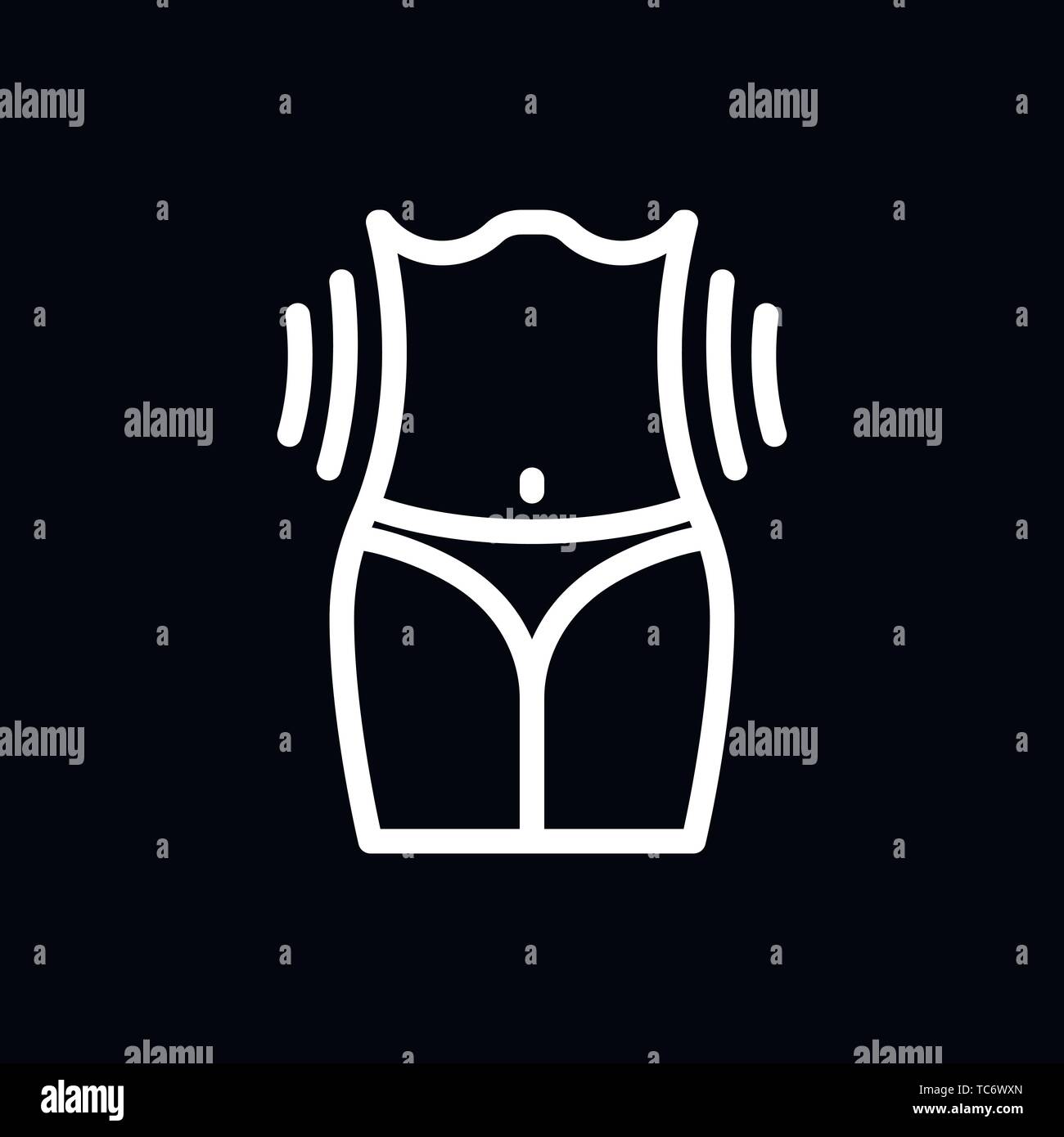 Weight loss icon logo, vector sign symbol for design Stock Vector Image ...