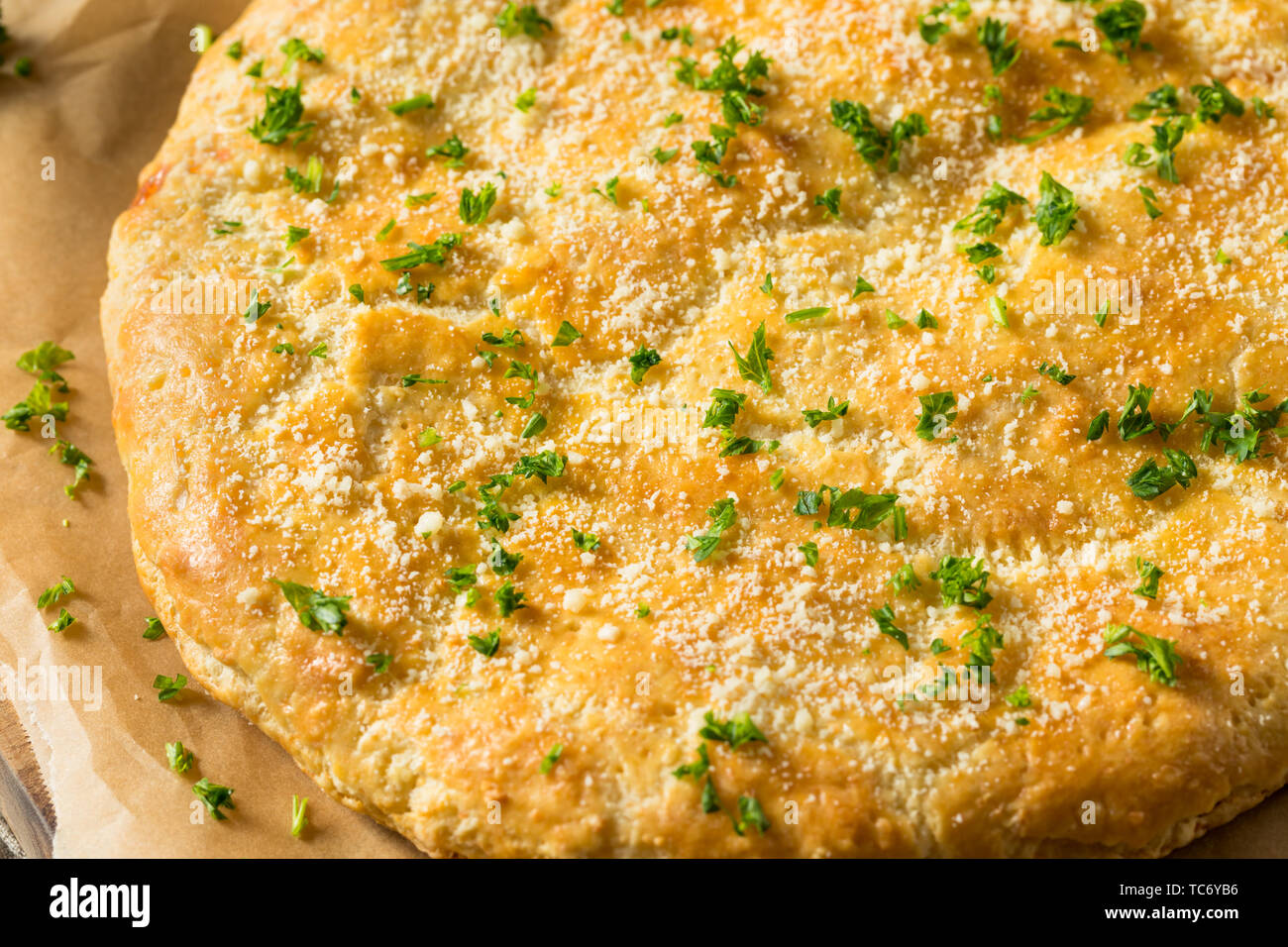 Homemade Russian Cheese Stuffed Bread with Parsley Stock Photo - Alamy