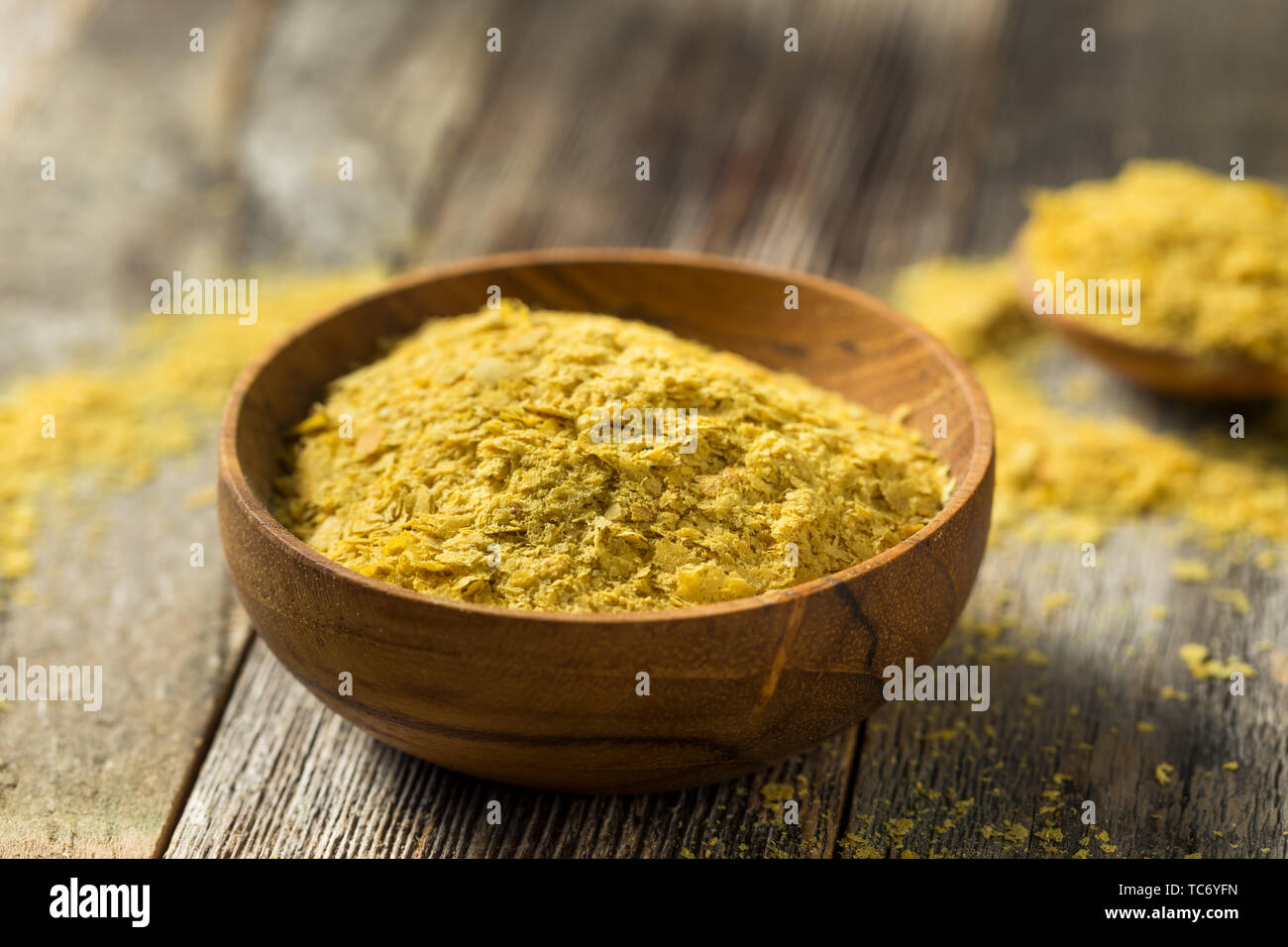 Raw Yellow Organic Nutritional Yeast in a Bowl Stock Photo - Alamy
