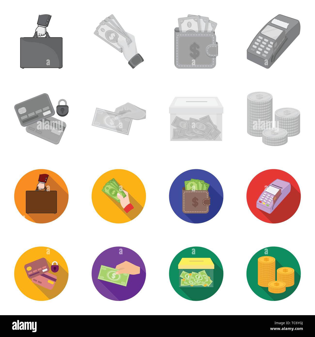 Vector design of payment and loan symbol. Collection of payment and ...