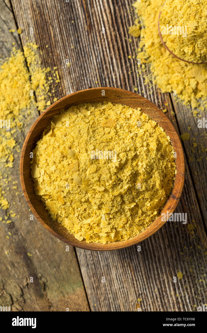 Raw Yellow Organic Nutritional Yeast in a Bowl Stock Photo - Alamy