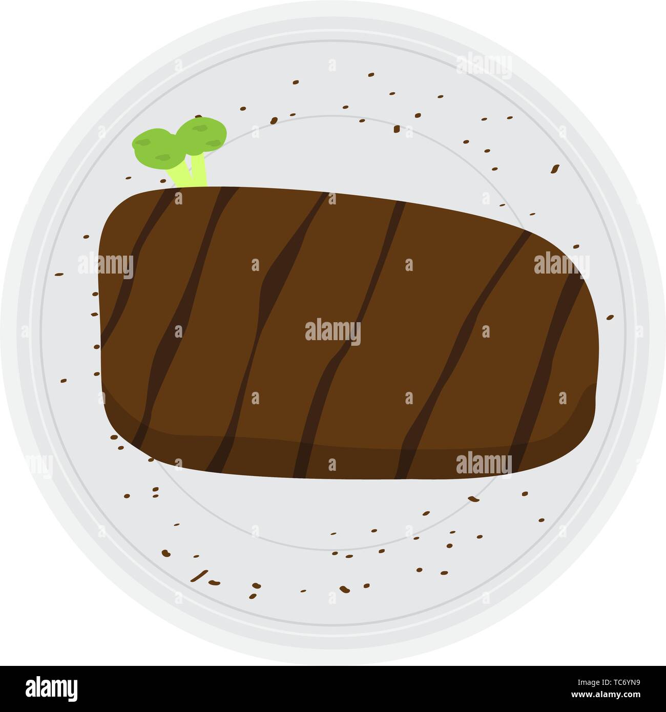 Top view beef meat Stock Vector Images - Alamy