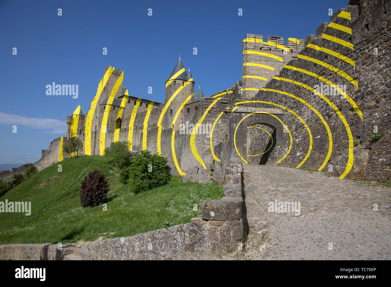 Cite de Carcassonne, Carcassonne city, contemporary art, painting ...