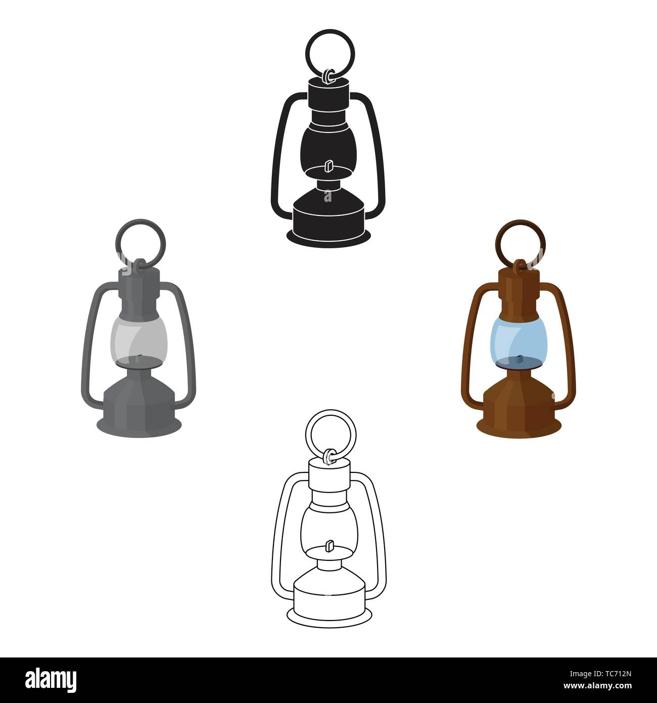 Vintage miners lamp Cut Out Stock Images & Pictures - Alamy