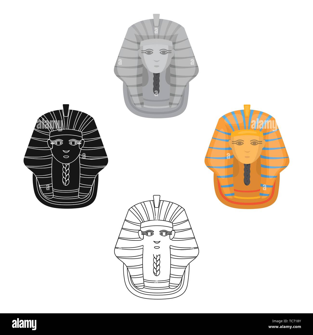 Egyptian Masks Vector