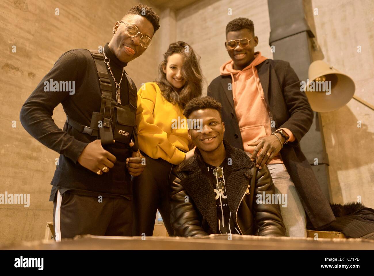Black gang youth hi-res stock photography and images - Alamy