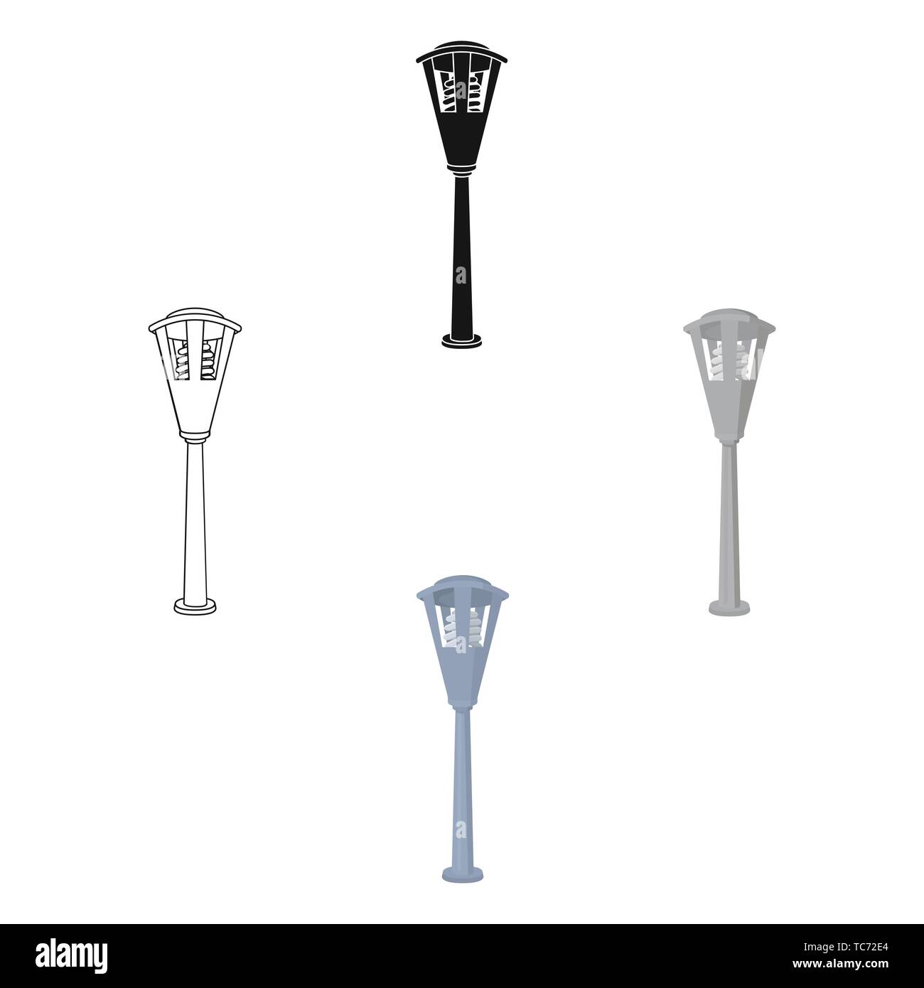 Street lighting column Stock Vector Images - Alamy