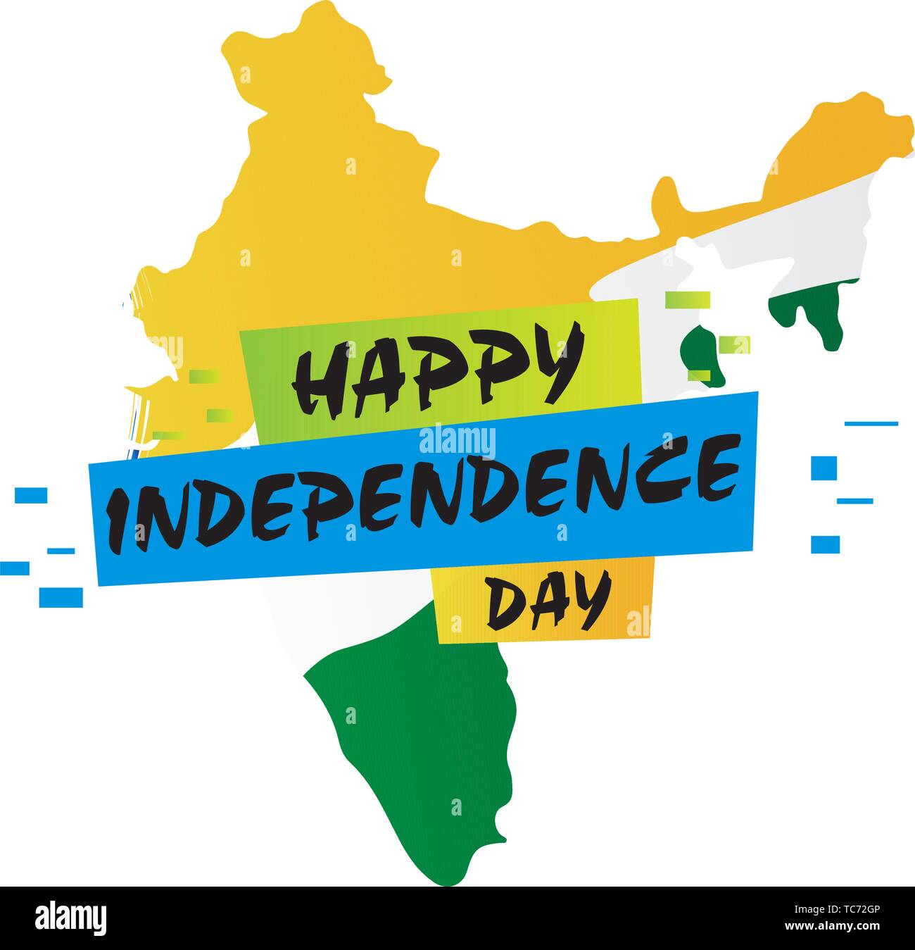 Banner of an India independence day with a map - Vector Stock Vector ...