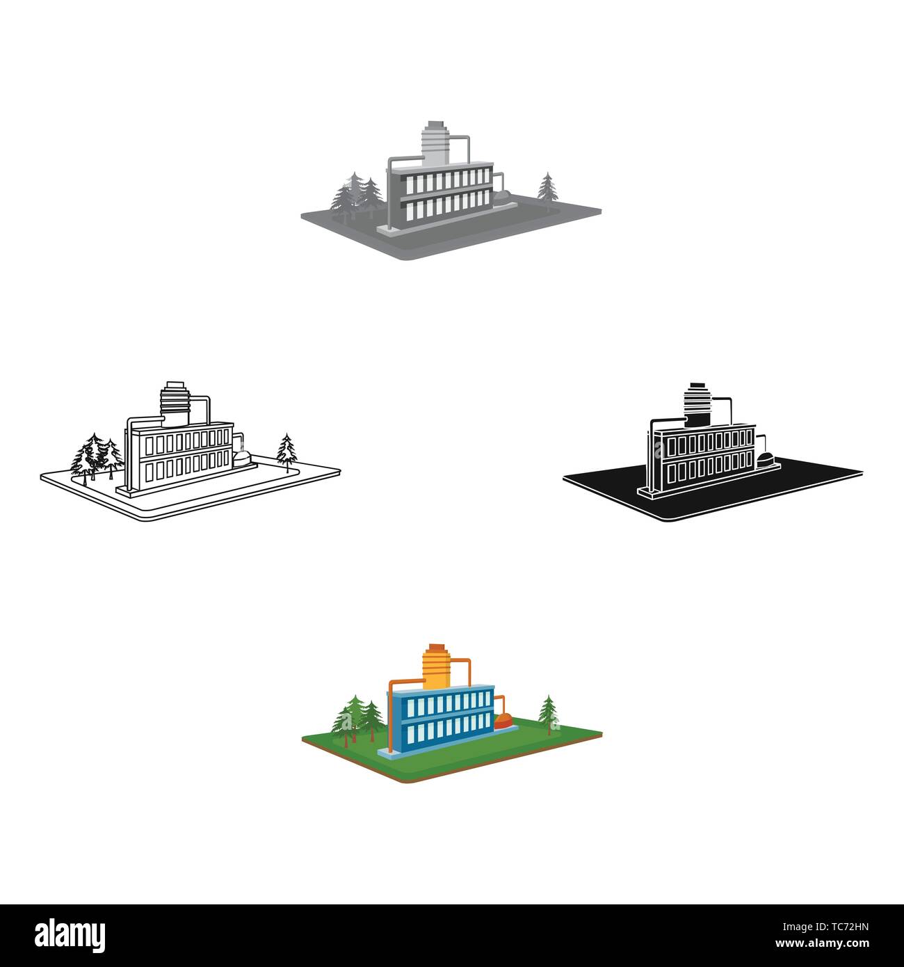 Furnace structures Stock Vector Images - Alamy