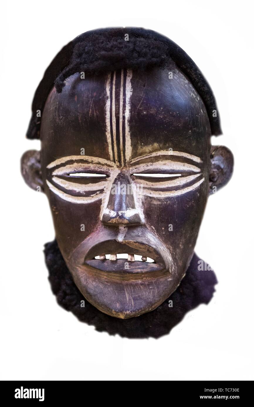 African Woman Face Mask Cut Out Stock Images & Pictures - Alamy