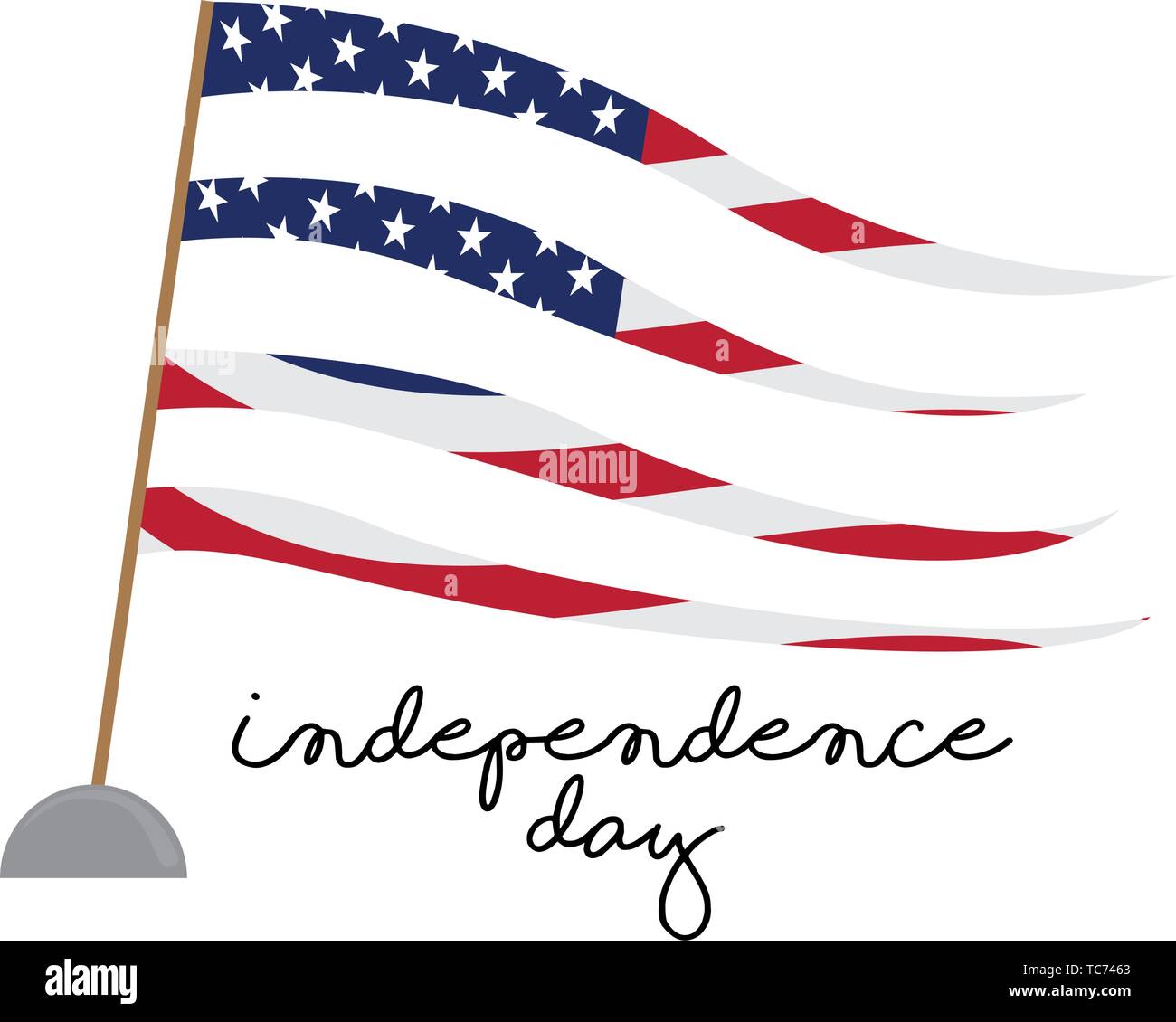 4th of July banner. Independence day - Vector Stock Vector Image & Art ...