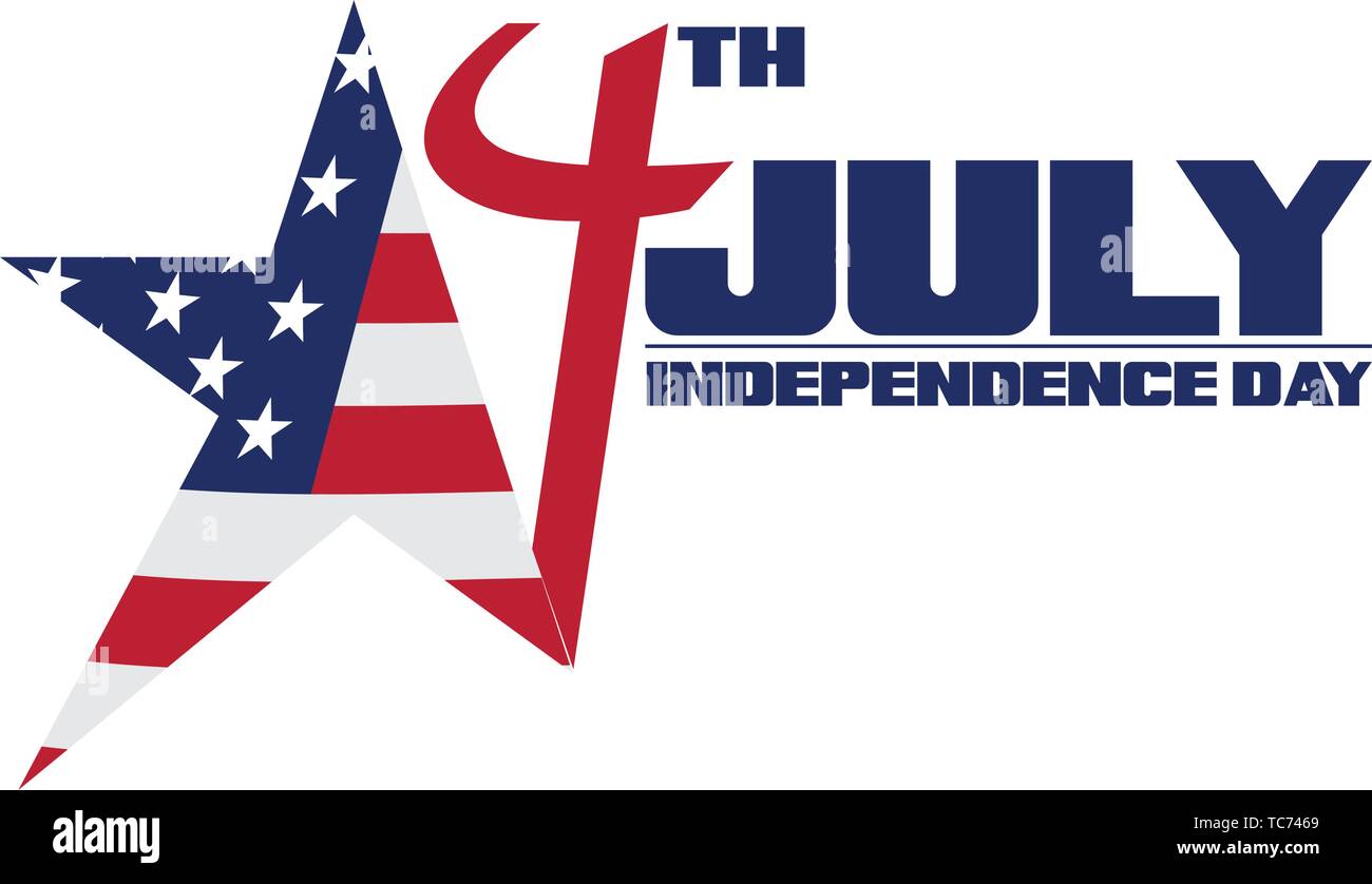 4th of July banner. Independence day - Vector Stock Vector Image & Art ...