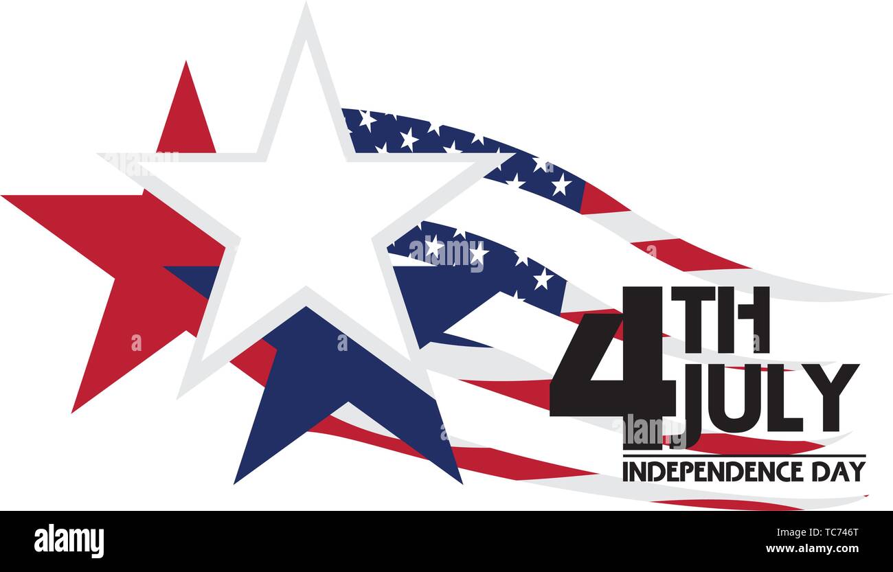 4th of July banner. Independence day - Vector Stock Vector Image & Art ...