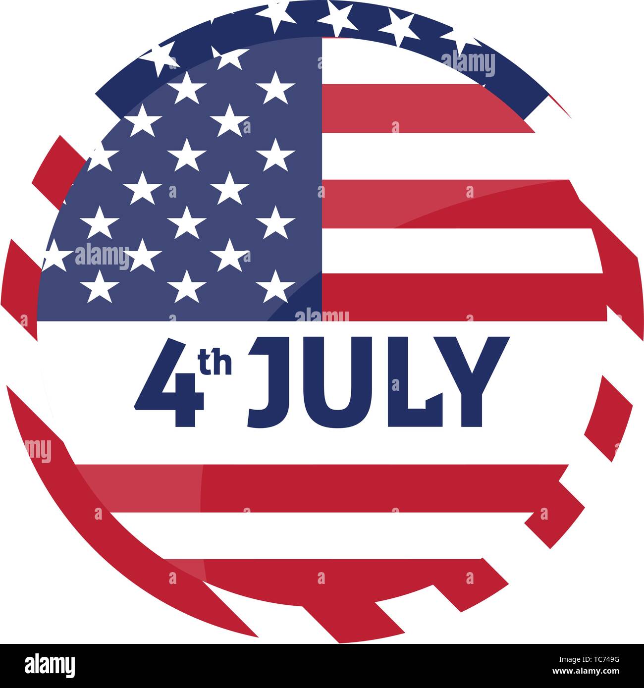 4th of July banner. Independence day - Vector Stock Vector Image & Art ...