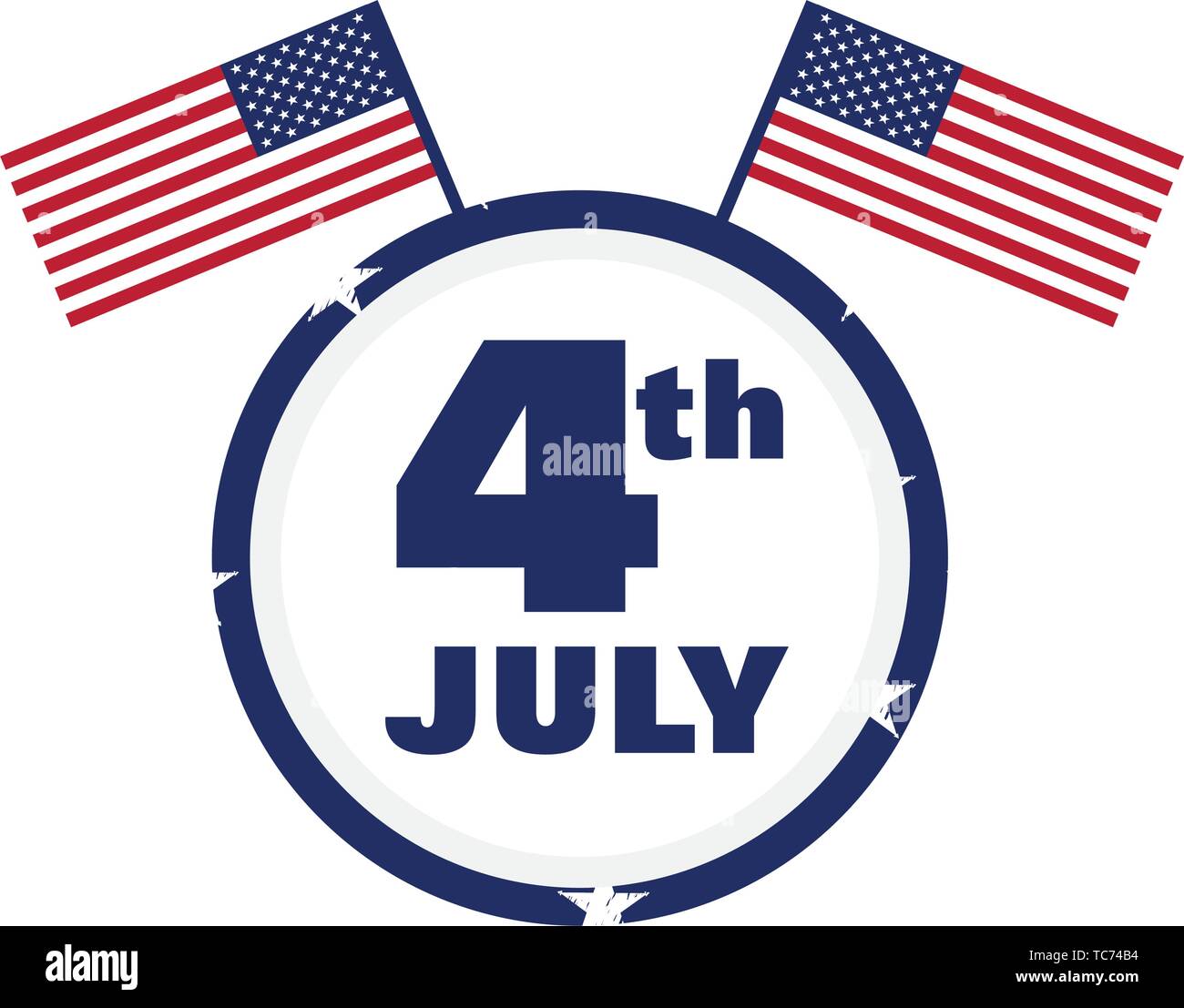 4th of July banner. Independence day - Vector Stock Vector Image & Art ...