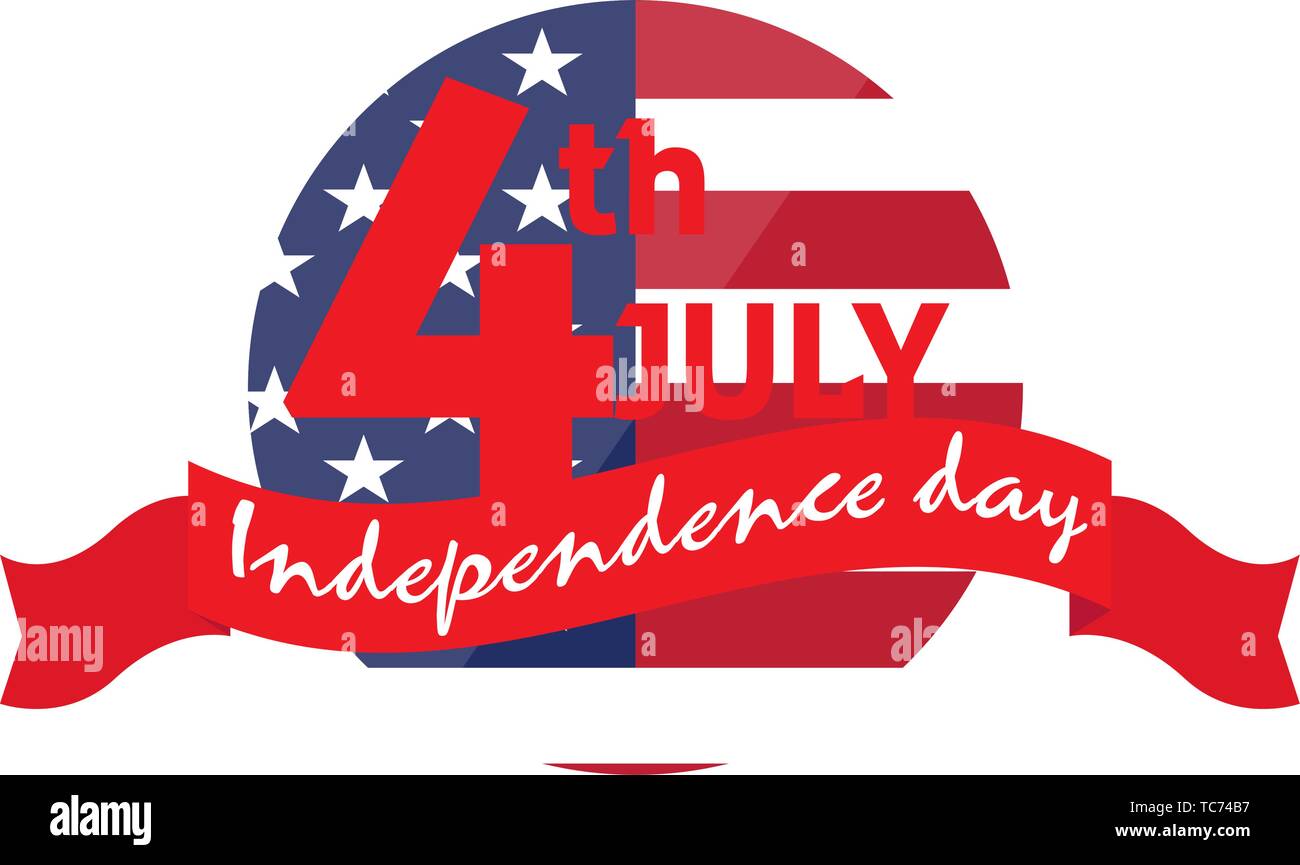 4th of July banner. Independence day - Vector Stock Vector Image & Art ...