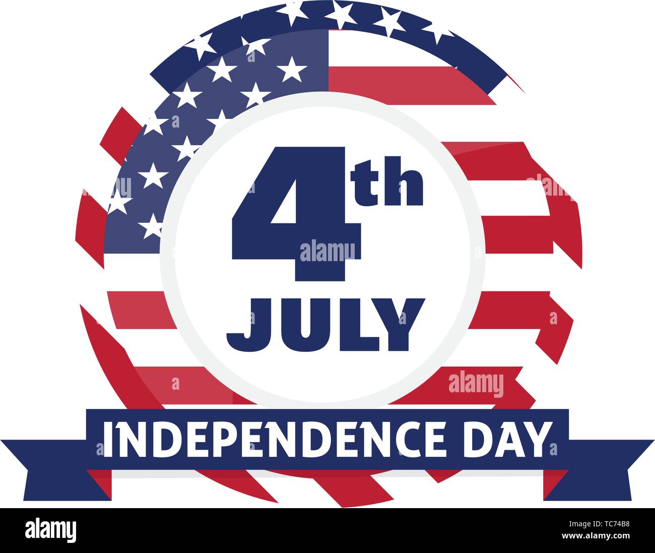 4th of July banner. Independence day - Vector Stock Vector Image & Art ...