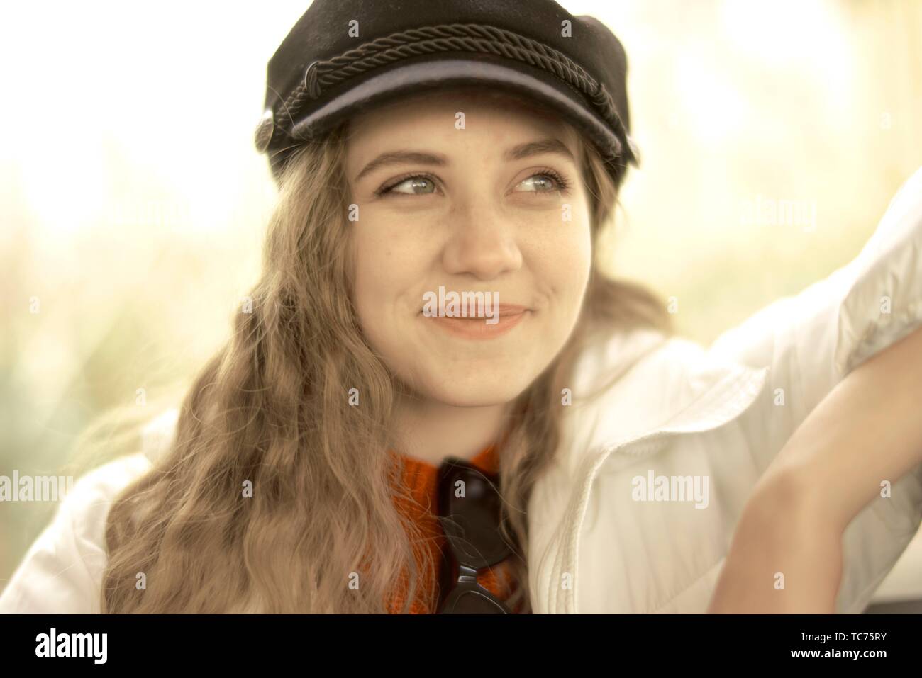 Adult close up smirk hi-res stock photography and images - Alamy