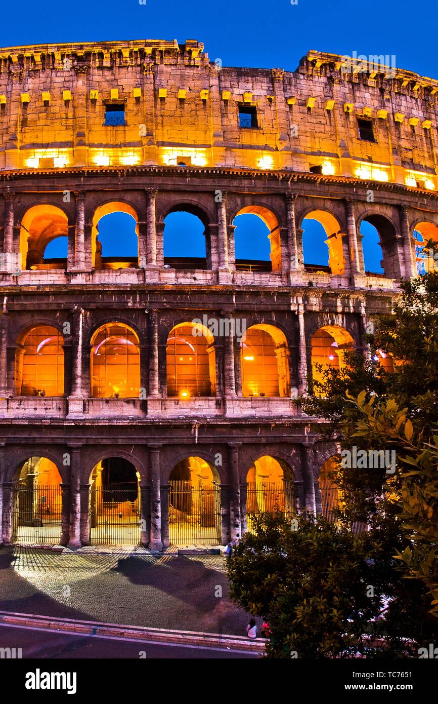 Colosseum, Coliseum, Flavian Amphitheatre, Rome, Lazio, Italy, Europe ...