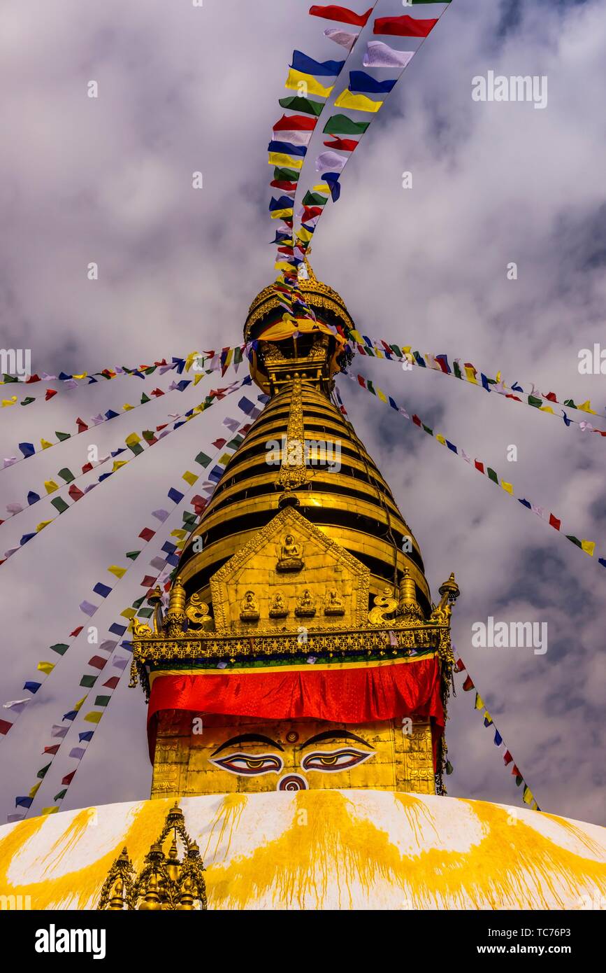 Buddha Swayambhunath Temple High Resolution Stock Photography and ...