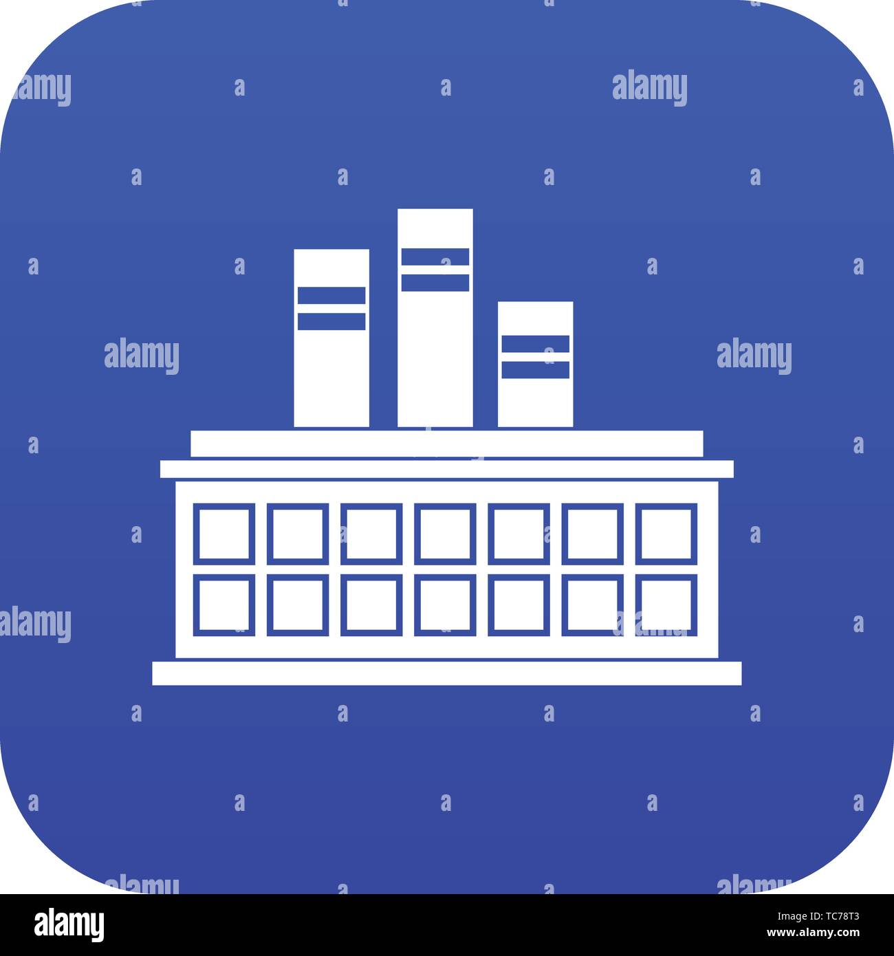 Oil refinery plant icon digital blue Stock Vector Image & Art - Alamy