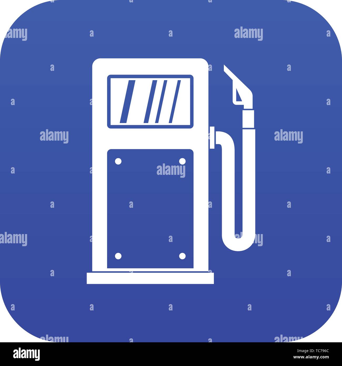 Gasoline pump icon digital blue Stock Vector Image & Art - Alamy