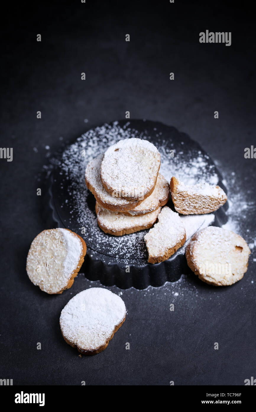 Dried bread biscuits Stock Photo - Alamy