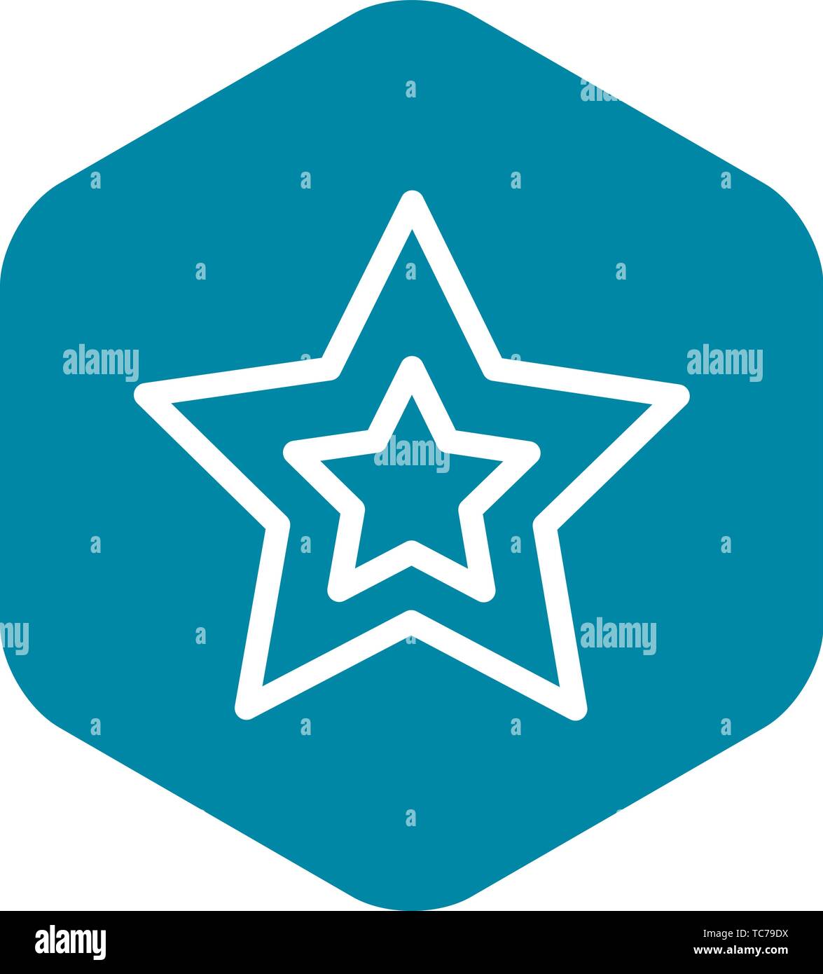 Christmas star icon, outline style Stock Vector Image & Art - Alamy